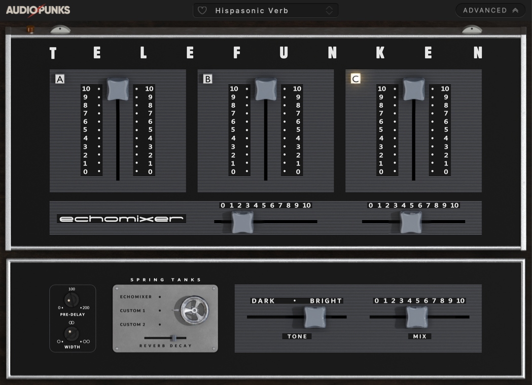 Audiopunks Telefunken Echomixer, un plugin que emula el raro preamplificador de germanio de 1961 ...